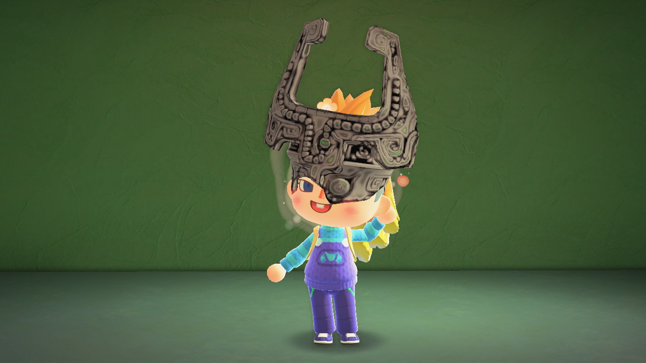 Midna's Helmet over Apple Hat Mod for Animal Crossing: New Horizons ...