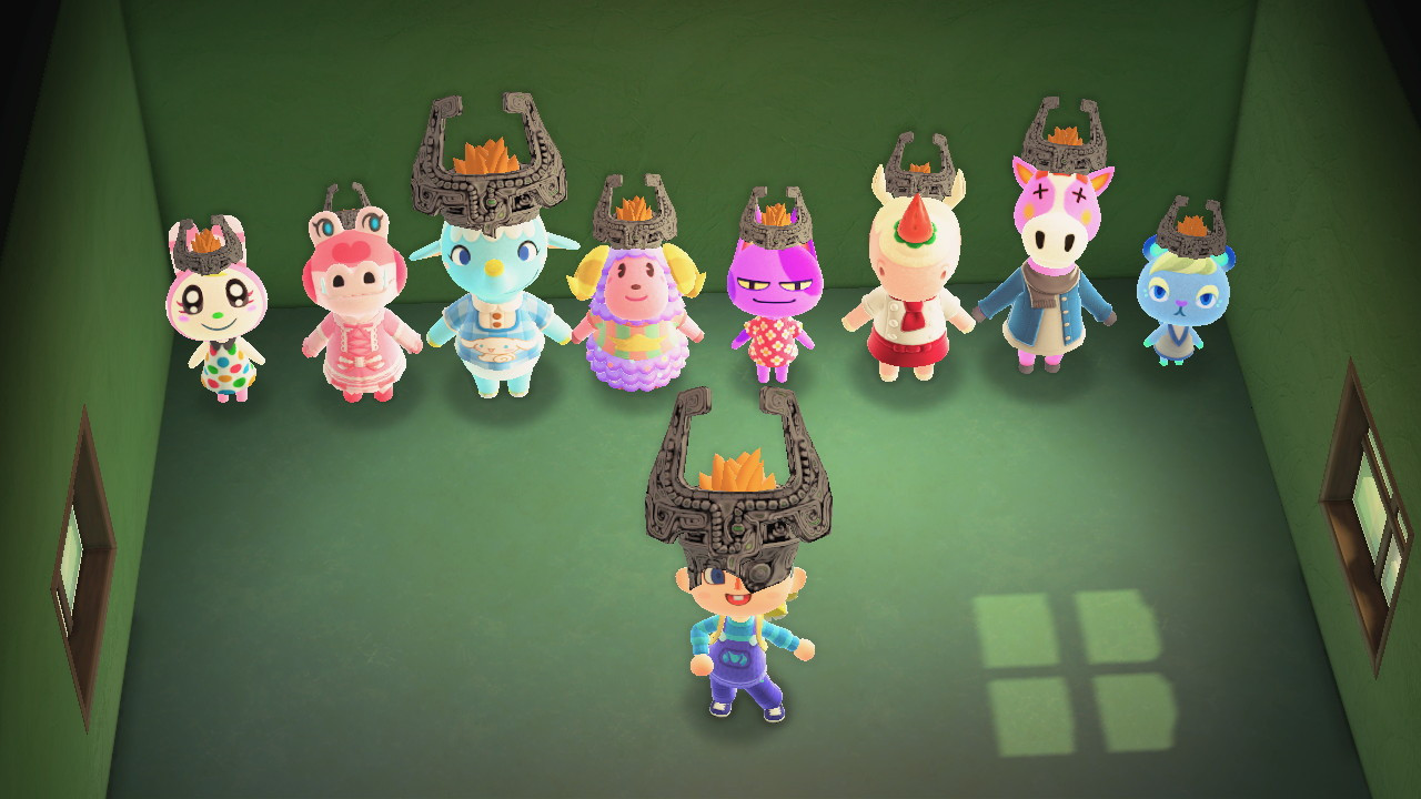 Midna's Helmet over Apple Hat Mod for Animal Crossing: New Horizons ...