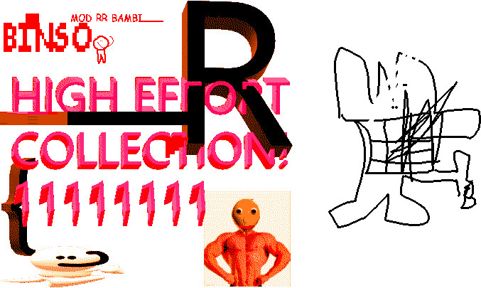 { High effort Collection ( Dave and bambi ) [Friday Night Funkin'] [Mods]