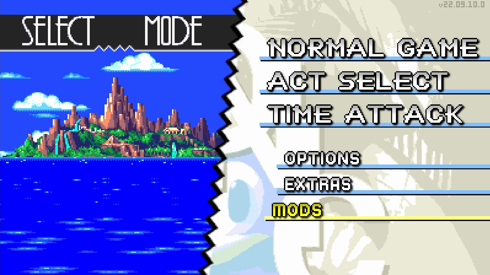 select mode over sonic 3 air logo [Sonic 3 A.I.R.] [Mods]