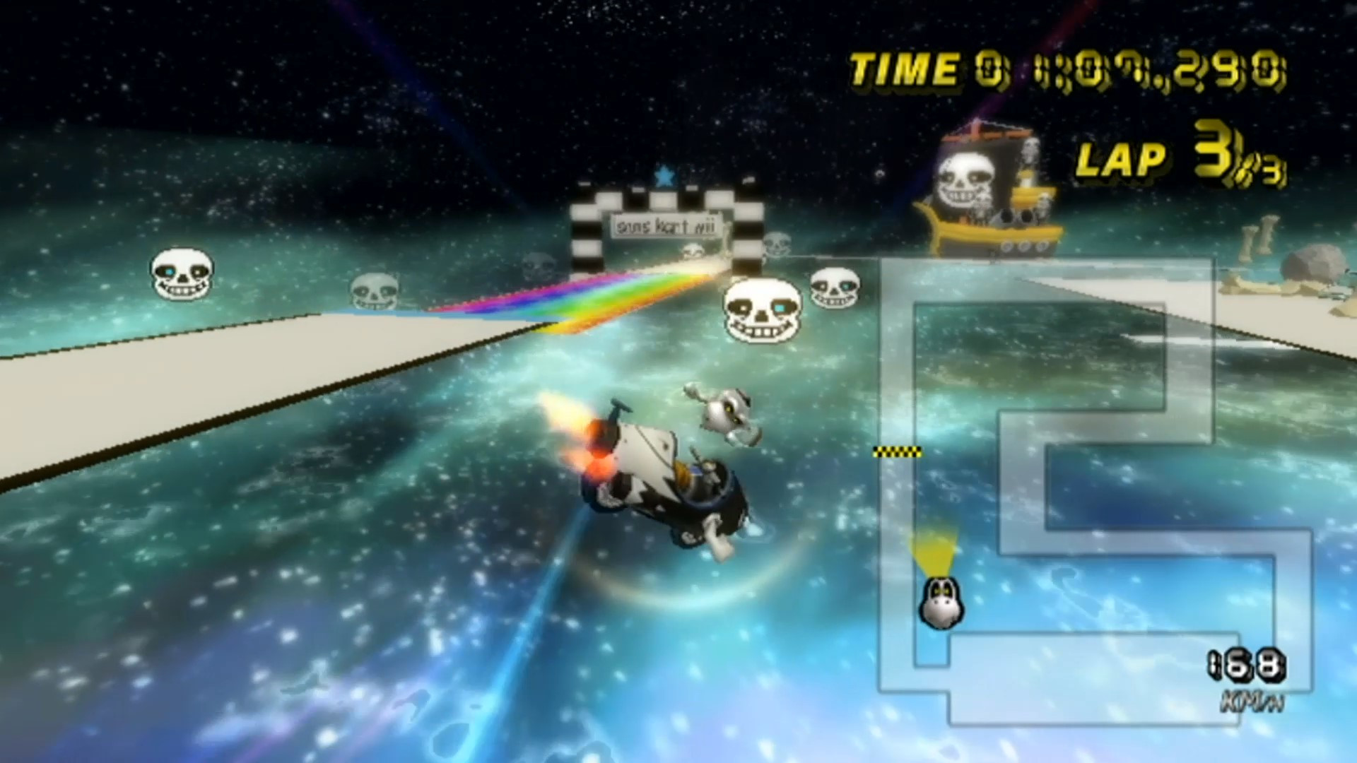 SANS Rainbow Road (v2.0) Mod for Mario Kart Wii | MKWii Mods