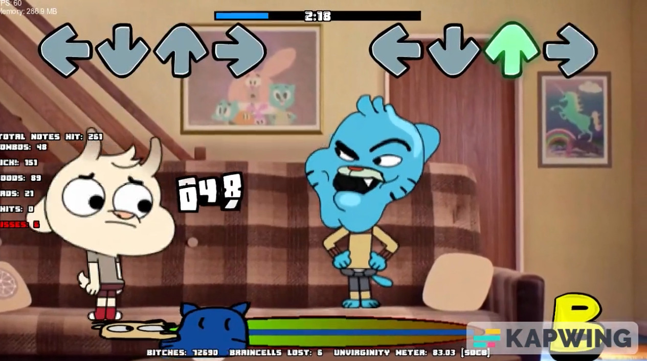 Gumball be yourself [Confronting Yourself cover] Mod for Friday Night ...
