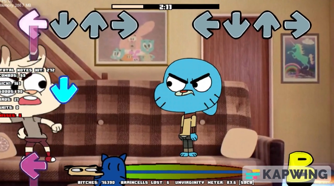 Gumball be yourself [Confronting Yourself cover] Mod for Friday Night ...
