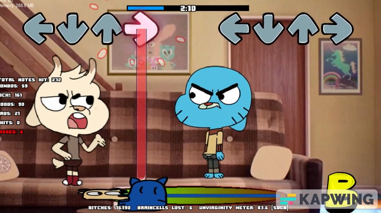 Gumball be yourself [Confronting Yourself cover] Mod for Friday Night ...