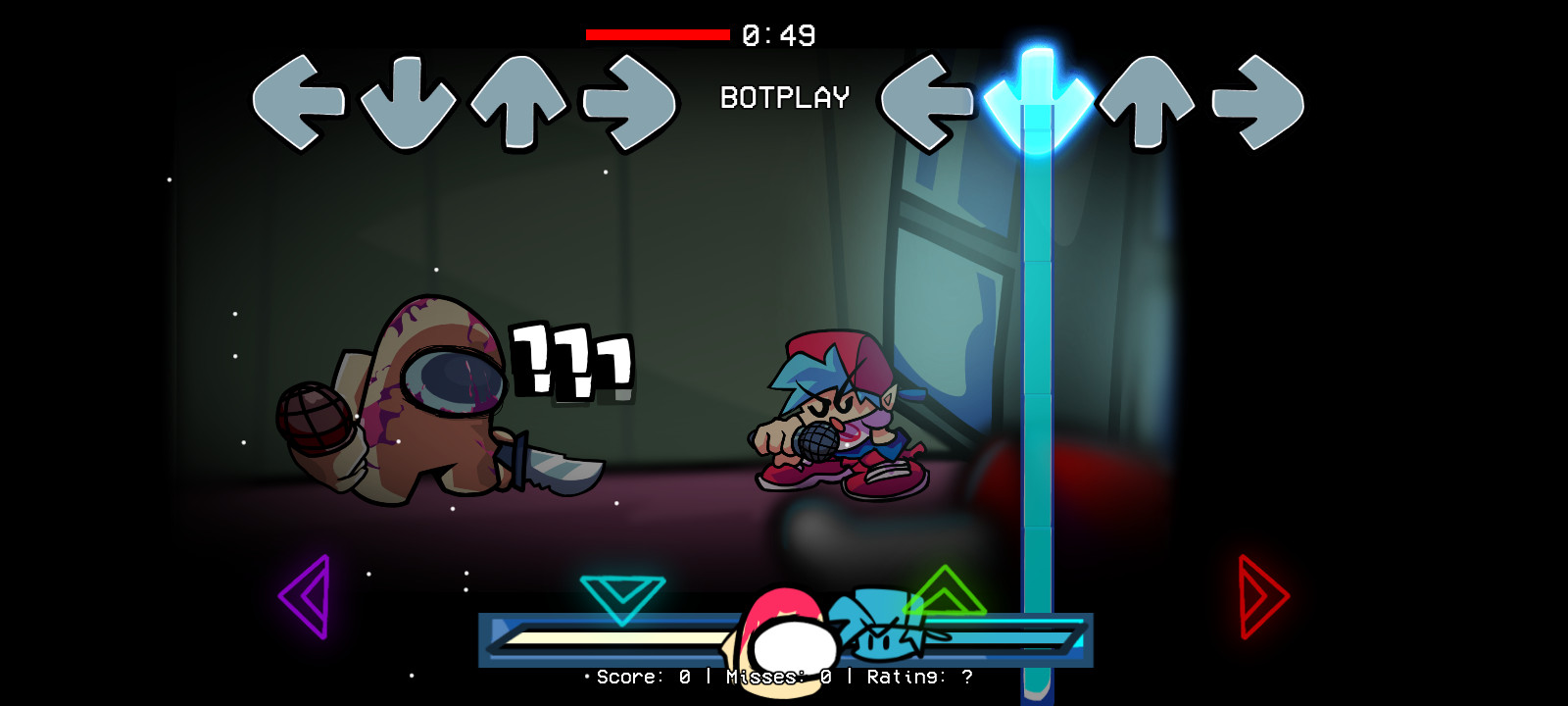 V.S Blue Impostor V4 [CANCELED + DOWN] [Friday Night Funkin'] [Mods]