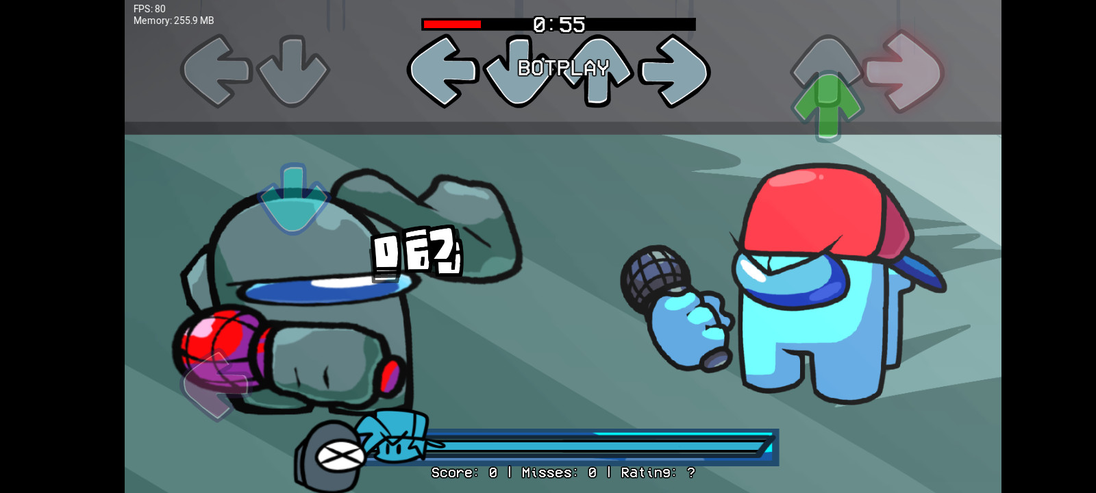 V.S Blue Impostor V4 [CANCELED + DOWN] [Friday Night Funkin'] [Mods]