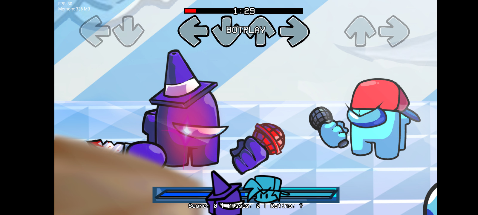 V.S Blue Impostor V4 [CANCELED + DOWN] [Friday Night Funkin'] [Mods]