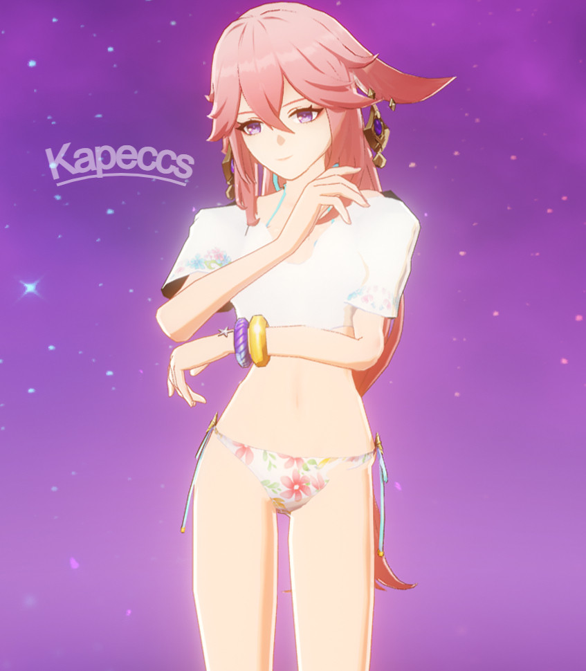 Summer-time YaeMiko Mod for Genshin Impact | GI Mods