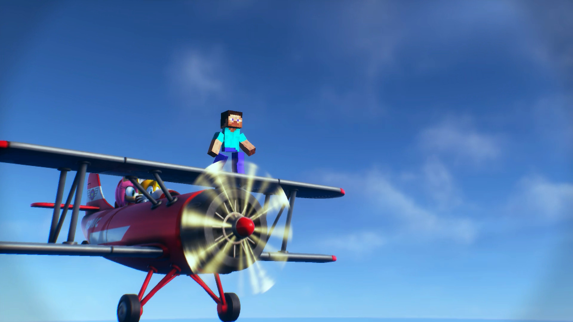 Steve with custom skins Mod for Sonic Frontiers | Frontiers Mods