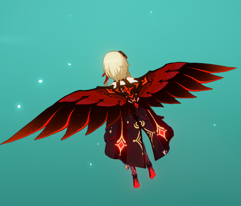 Red Neon Lumine Pack Mod for Genshin Impact | GI Mods