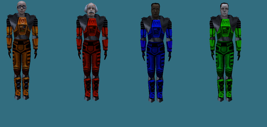 Colored HEV Scientists Mod for Half-Life | HL Mods