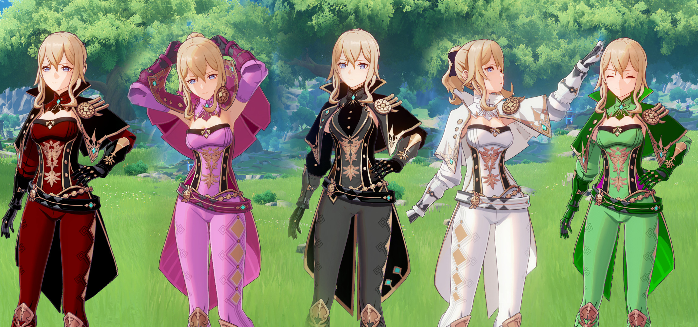 Colorable Jean: Easily choose your own colors! Mod for Genshin Impact ...