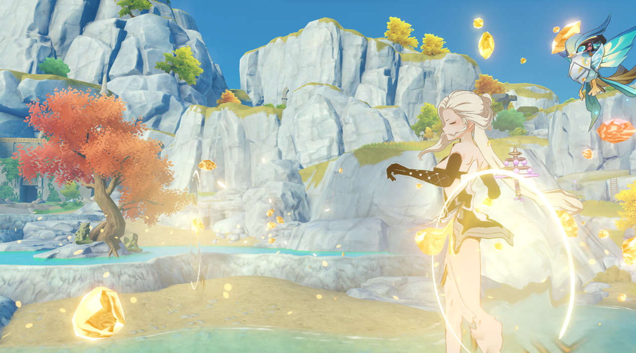 Ningguang(Gold Leaf) replaced by Signora 1.0 Mod for Genshin Impact ...