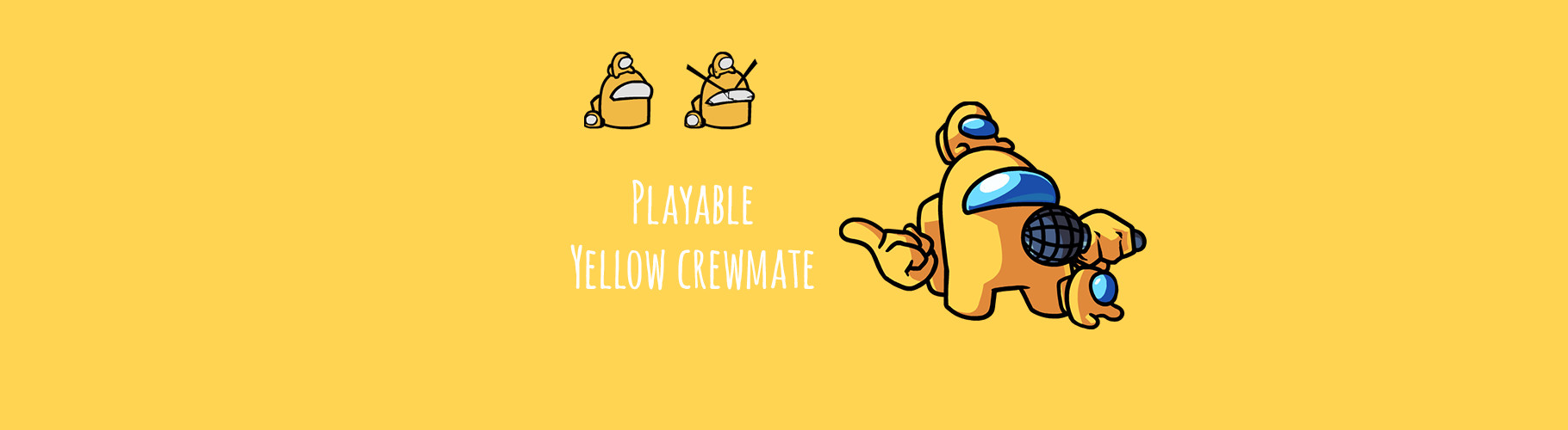 Playable Yellow crewmate Mod for Friday Night Funkin' | FNF Mods