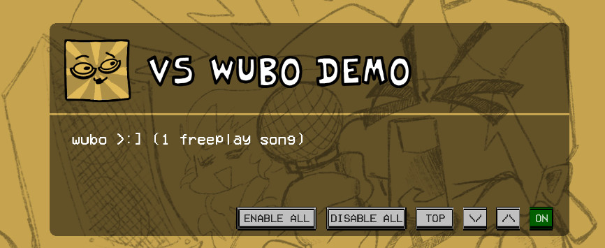vs wubo demo Mod for Friday Night Funkin' | FNF Mods