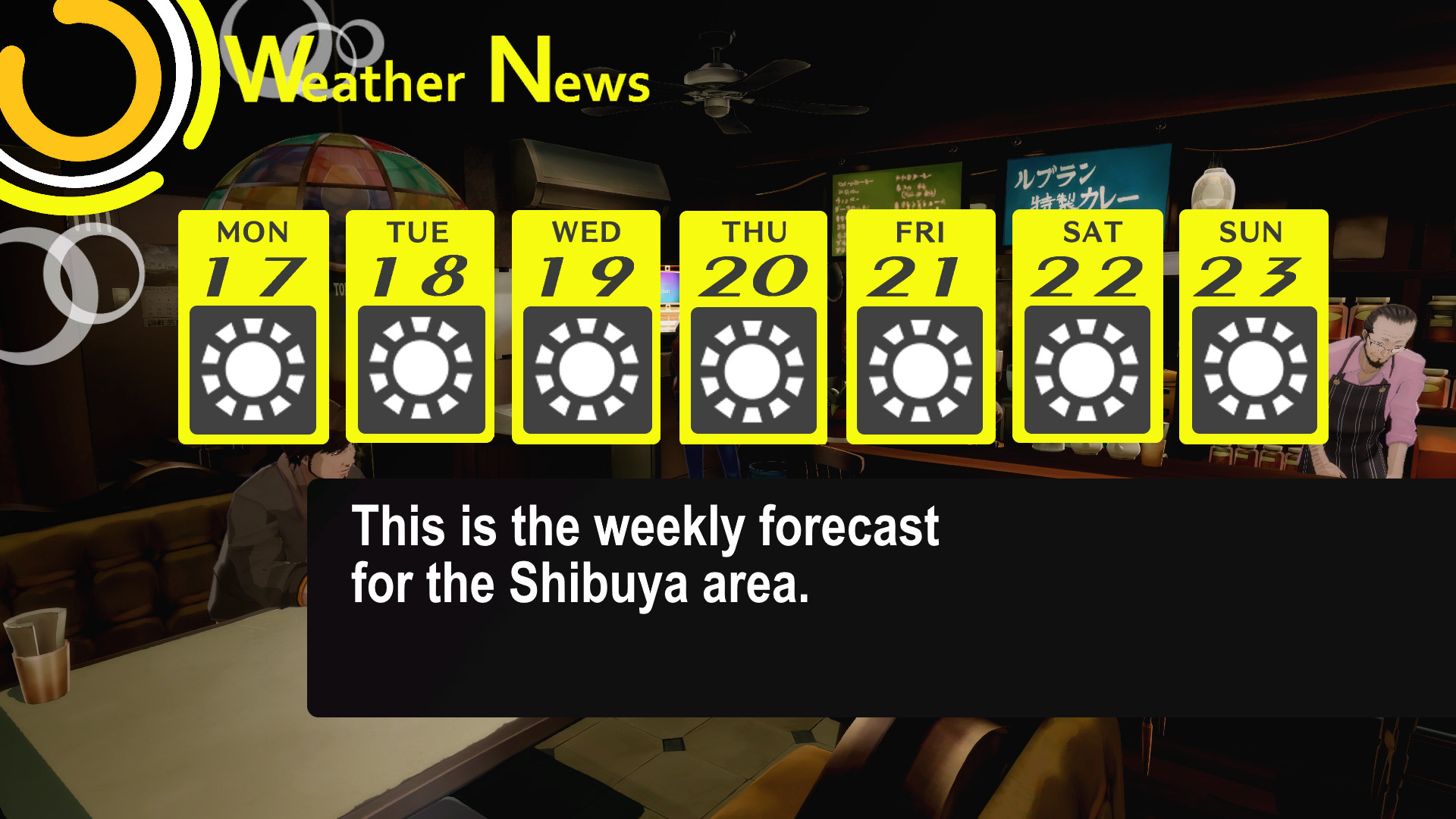 P4 Styled Forecast Menu Mod for Persona 5 Royal (PC) | P5R (PC) Mods