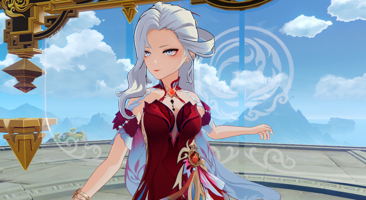 Ningguang replaced by Fancy Dress Signora Mod for Genshin Impact | GI Mods