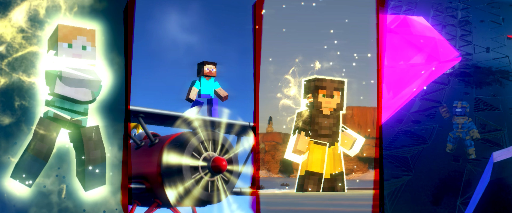 Steve with custom skins Mod for Sonic Frontiers | Frontiers Mods