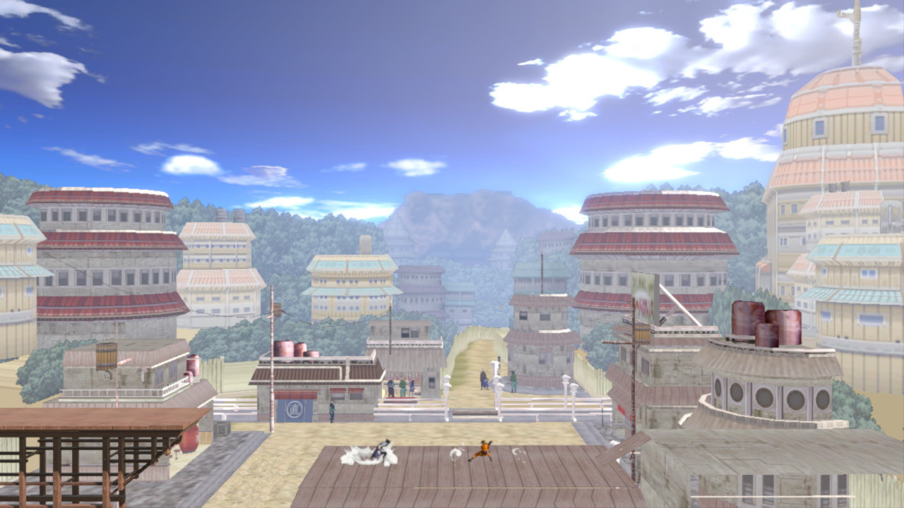 Hidden Leaf Village Over Rathalos Boss Stage Mod for Super Smash Bros ...