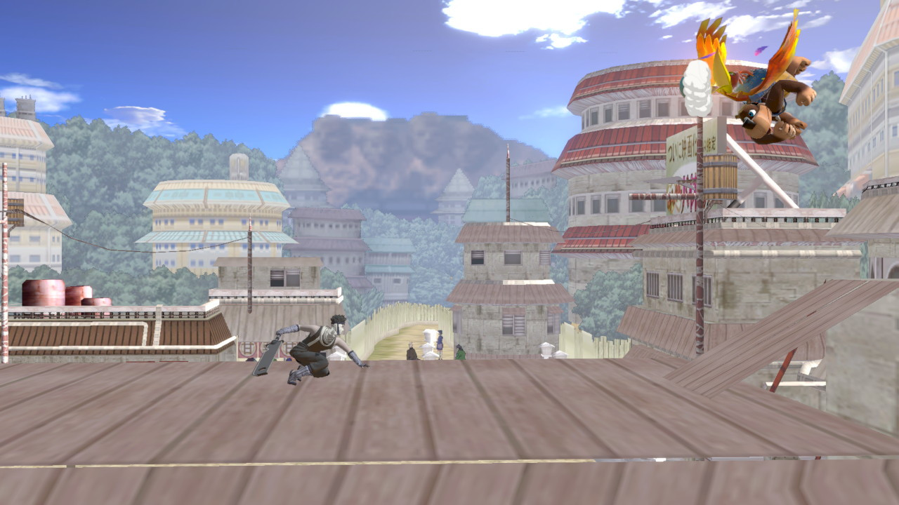 Hidden Leaf Village Over Rathalos Boss Stage Mod for Super Smash Bros ...