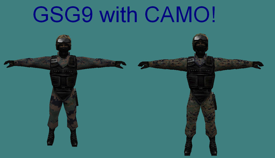 Camo GSG9 Mod for Counter-Strike 1.6 | CS1.6 Mods
