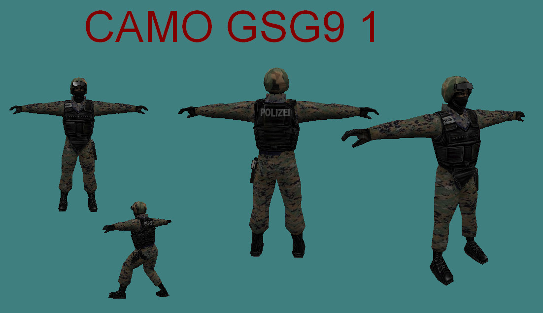 Camo GSG9 Mod for Counter-Strike 1.6 | CS1.6 Mods