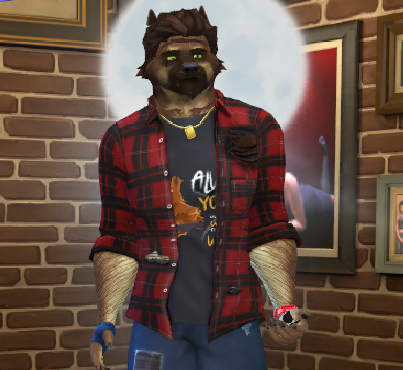 Werewolves T-Shirt & Tattoo Pack Mod for The Sims 4 | TS4 Mods