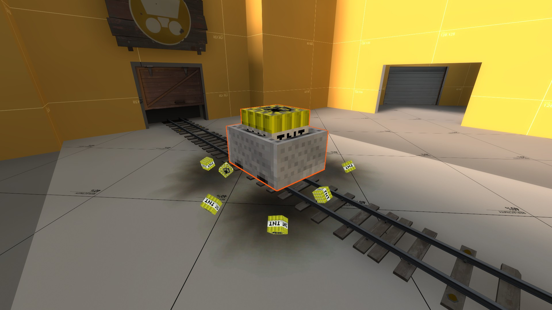 Minecraft TNT Minecart Payload + TNT Stickybombs Mod for Team Fortress ...