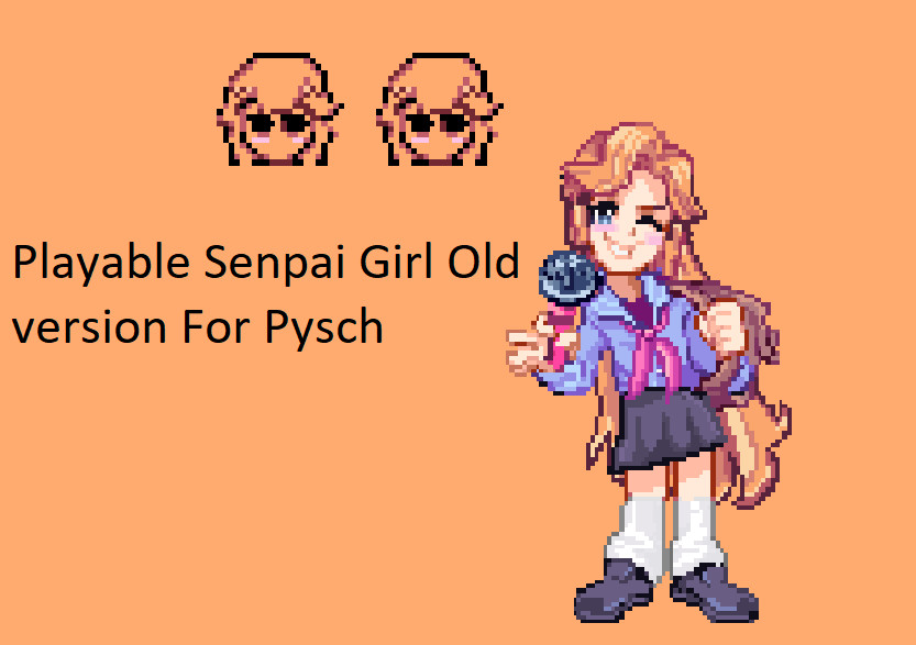 Playable Senpai Girl For Pysch engine Mod for Friday Night Funkin ...