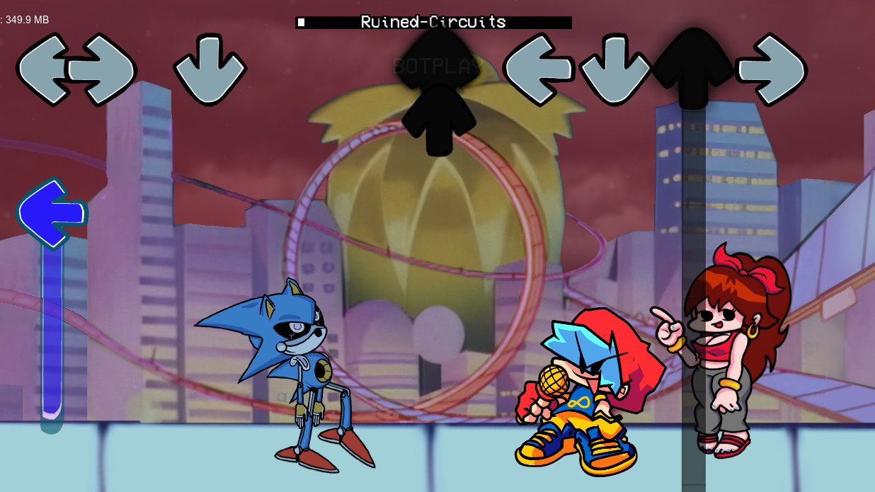 Friday Night Funkin': Mega CD Locked-on! [Friday Night Funkin'] [Mods]