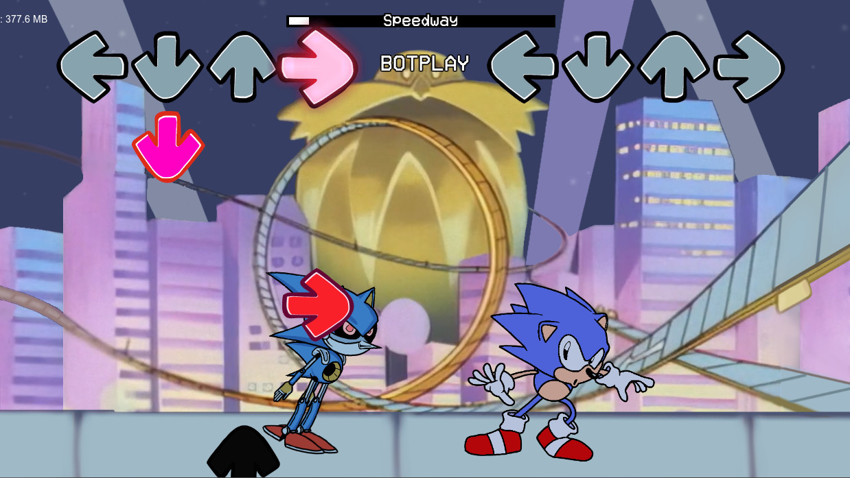 Friday Night Funkin': Mega CD Locked-on! [Friday Night Funkin'] [Mods]