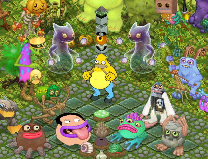 Homer Simpson Drumpler Mod for My Singing Monsters | MSM Mods