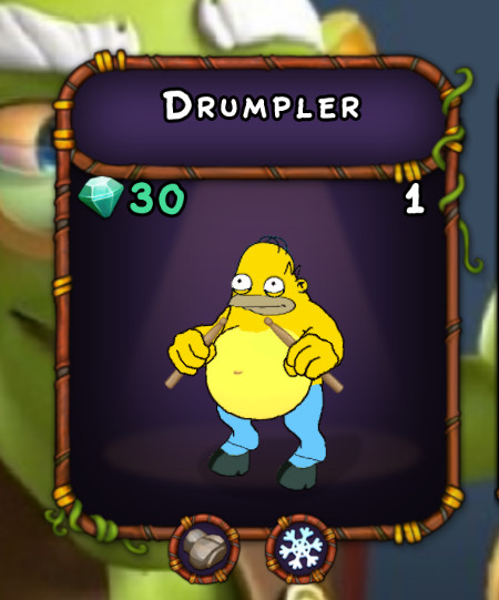 Homer Simpson Drumpler Mod for My Singing Monsters | MSM Mods