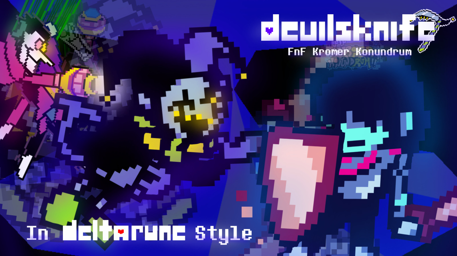 FNF: Devilsknife (But in Deltarune Style) Mod for Friday Night Funkin ...
