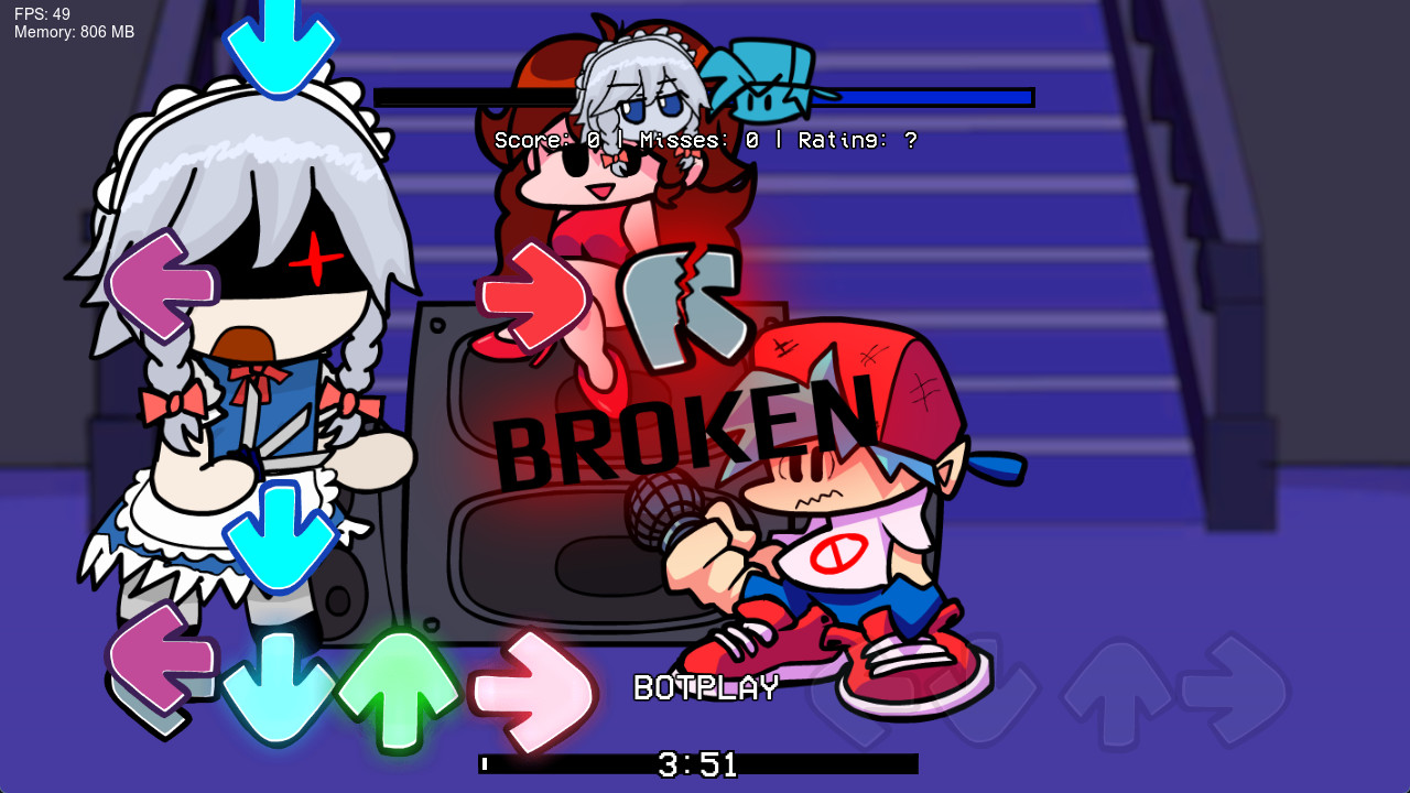 FNF X Touhou Fumos Psych Engine Port! Mod for Friday Night Funkin ...