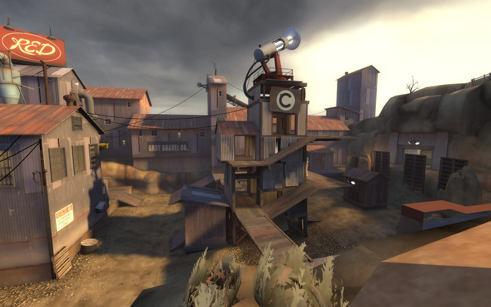 Arena Gravelpit (4Team) Mod for Team Fortress 2 Classic | TF2Classic Mods