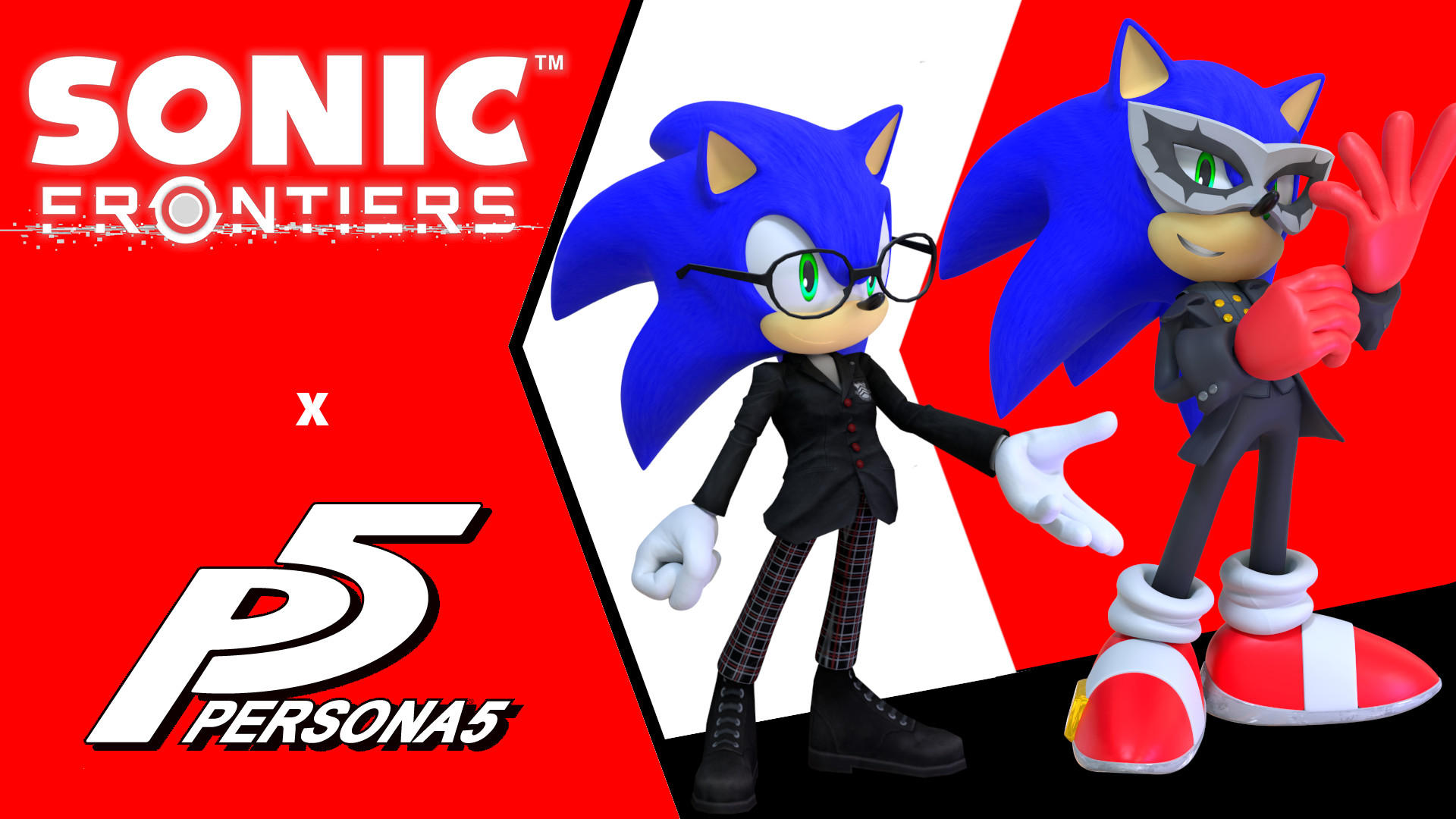 Joker Outfit over Sonic Mod for Sonic Frontiers | Frontiers Mods