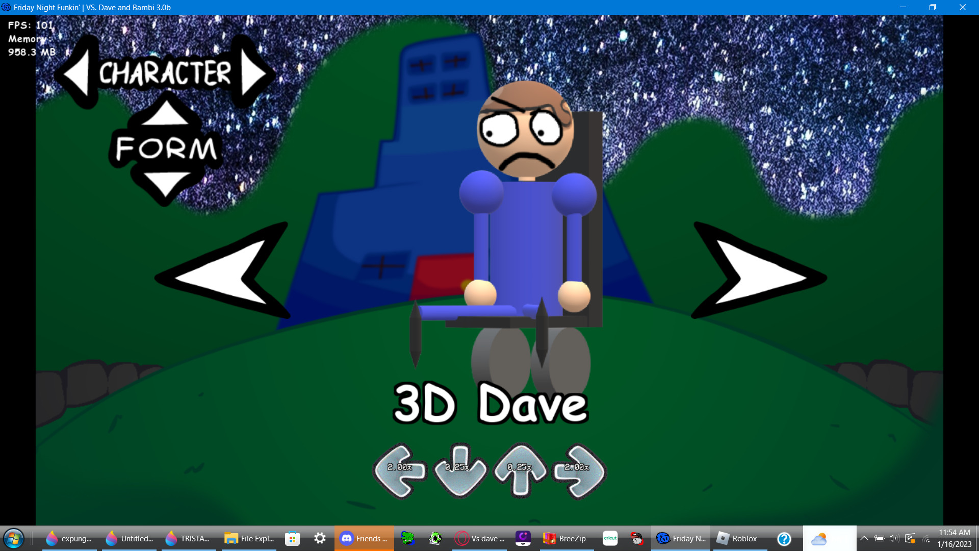 Vs dave and bambi 3.0 3D [Friday Night Funkin'] [Mods]