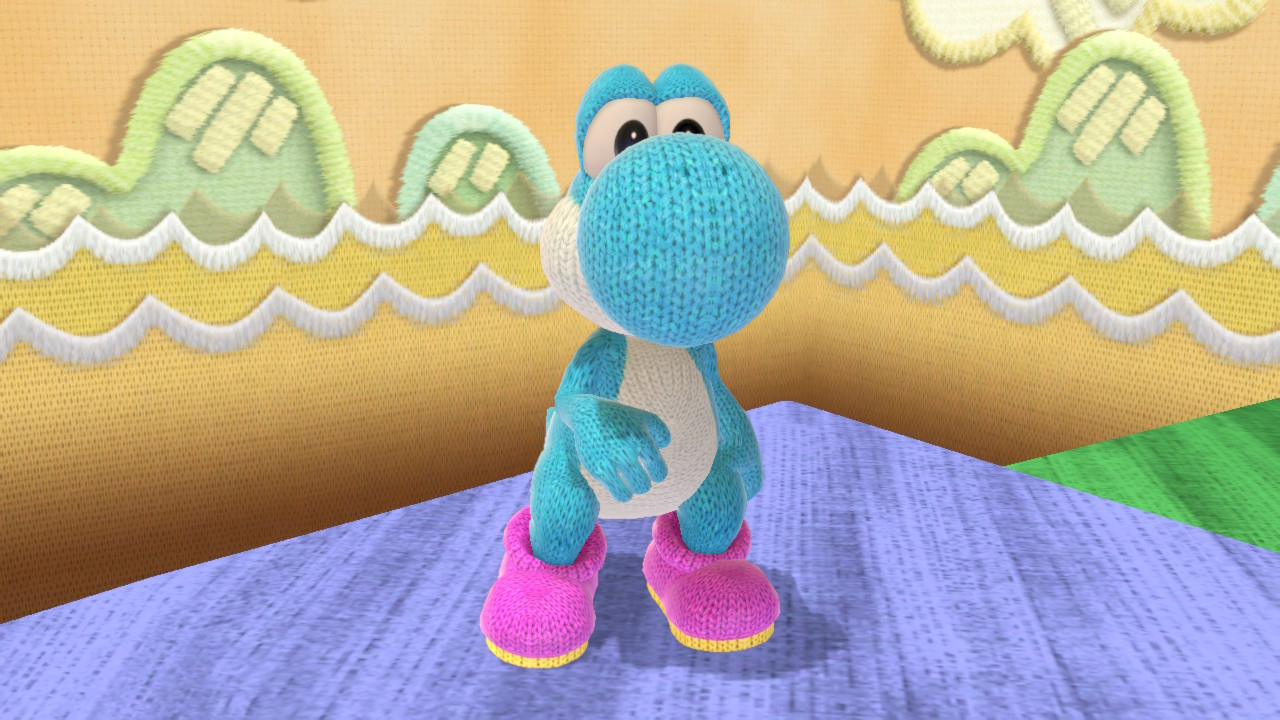 Woolly Yoshi Texture Mod for Super Smash Bros. Ultimate | SSBU Mods