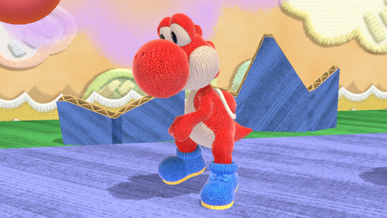 Woolly Yoshi Texture Mod for Super Smash Bros. Ultimate | SSBU Mods