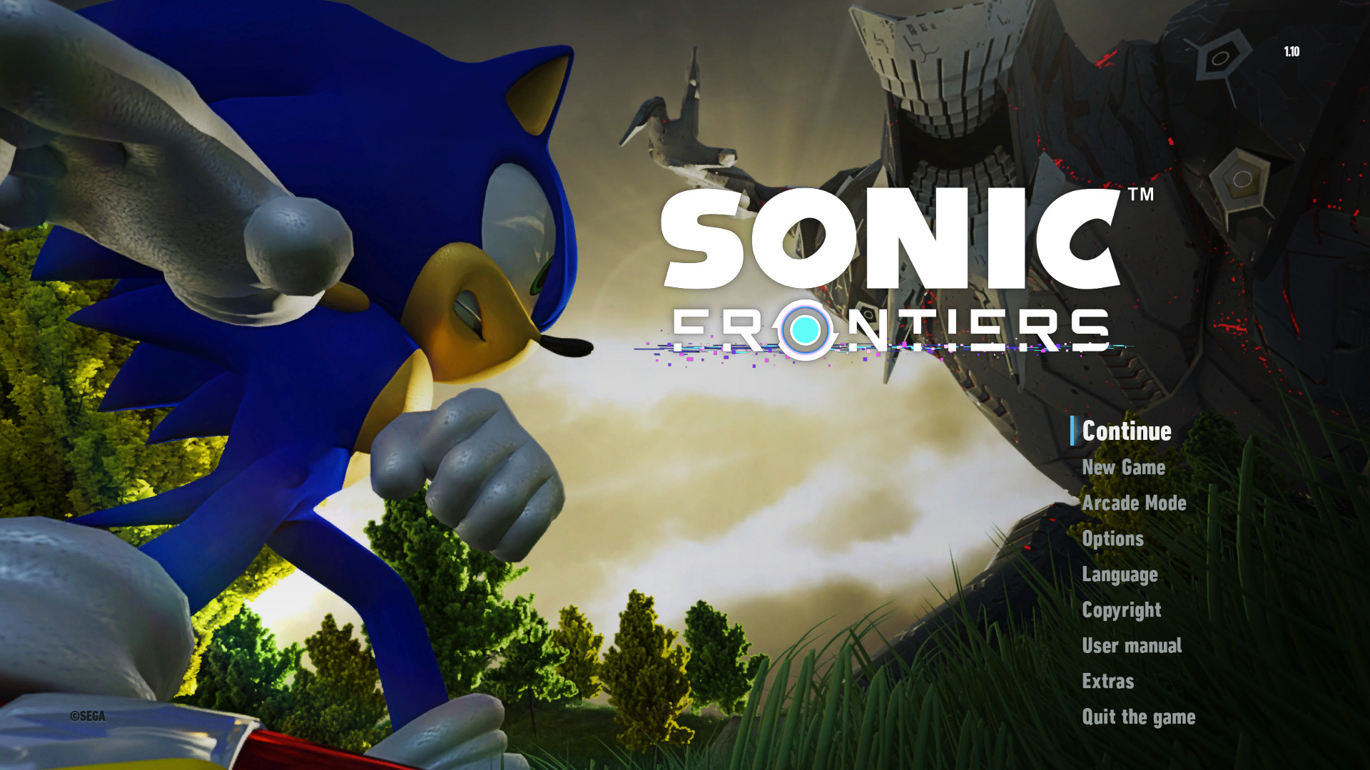 Titan Showdown Title Screen Mod for Sonic Frontiers | Frontiers Mods