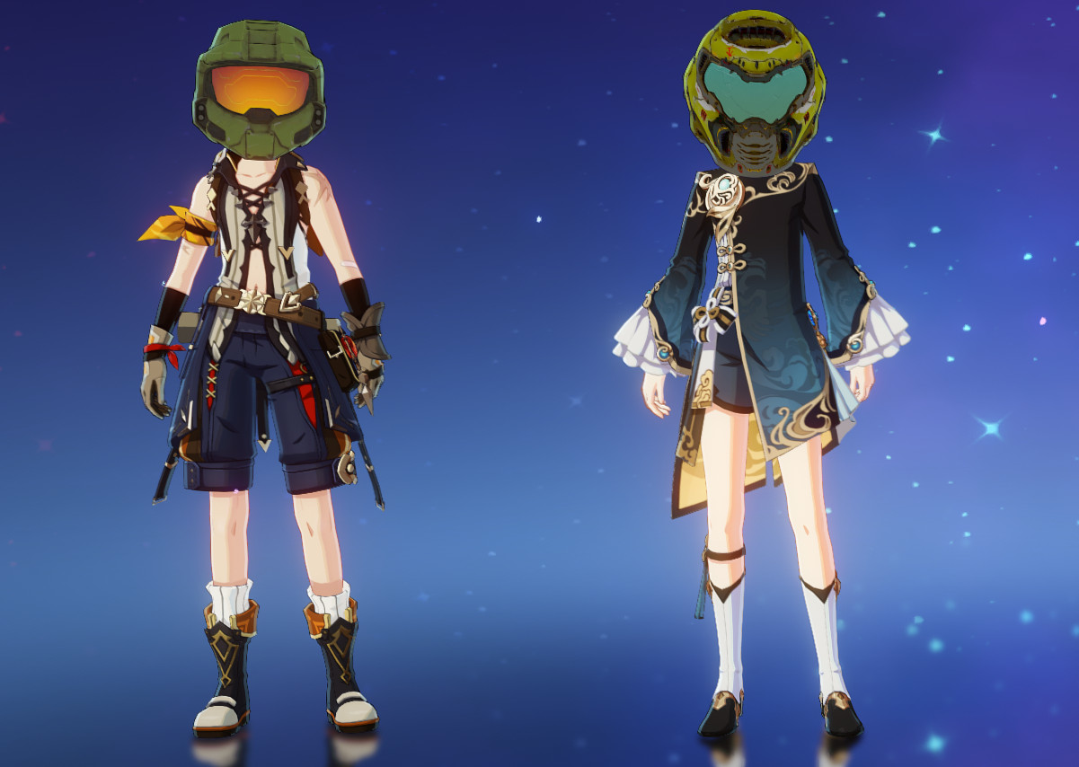 Master Chief Helmet (Bennett) Mod for Genshin Impact | GI Mods