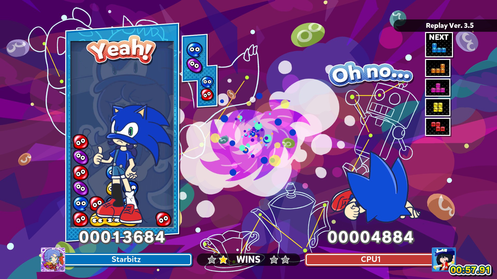 Twin Terror Pack - Saph & Sutazu Mod for Puyo Puyo Tetris 2 | PPT2 Mods