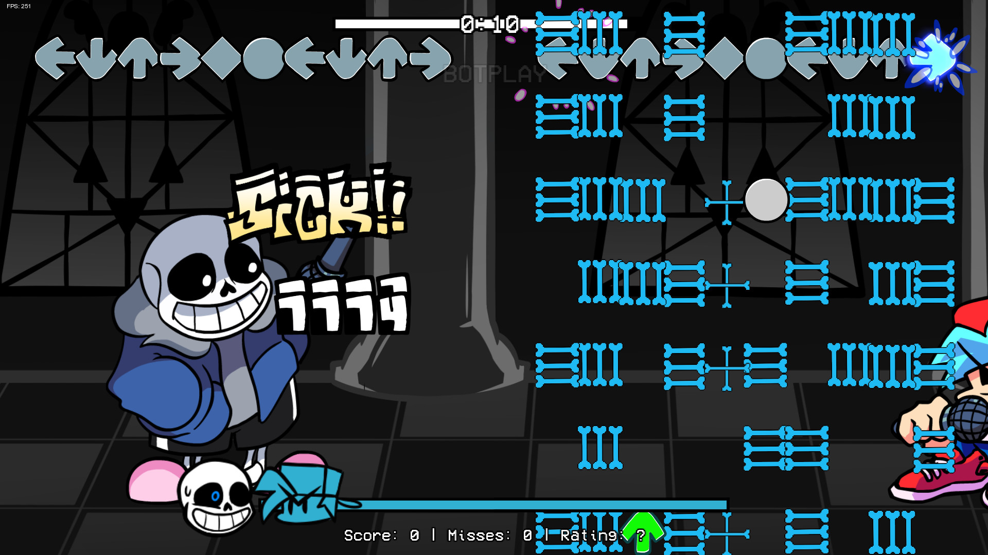 hard mode 10 keys rechart [Friday Night Funkin'] [Mods]