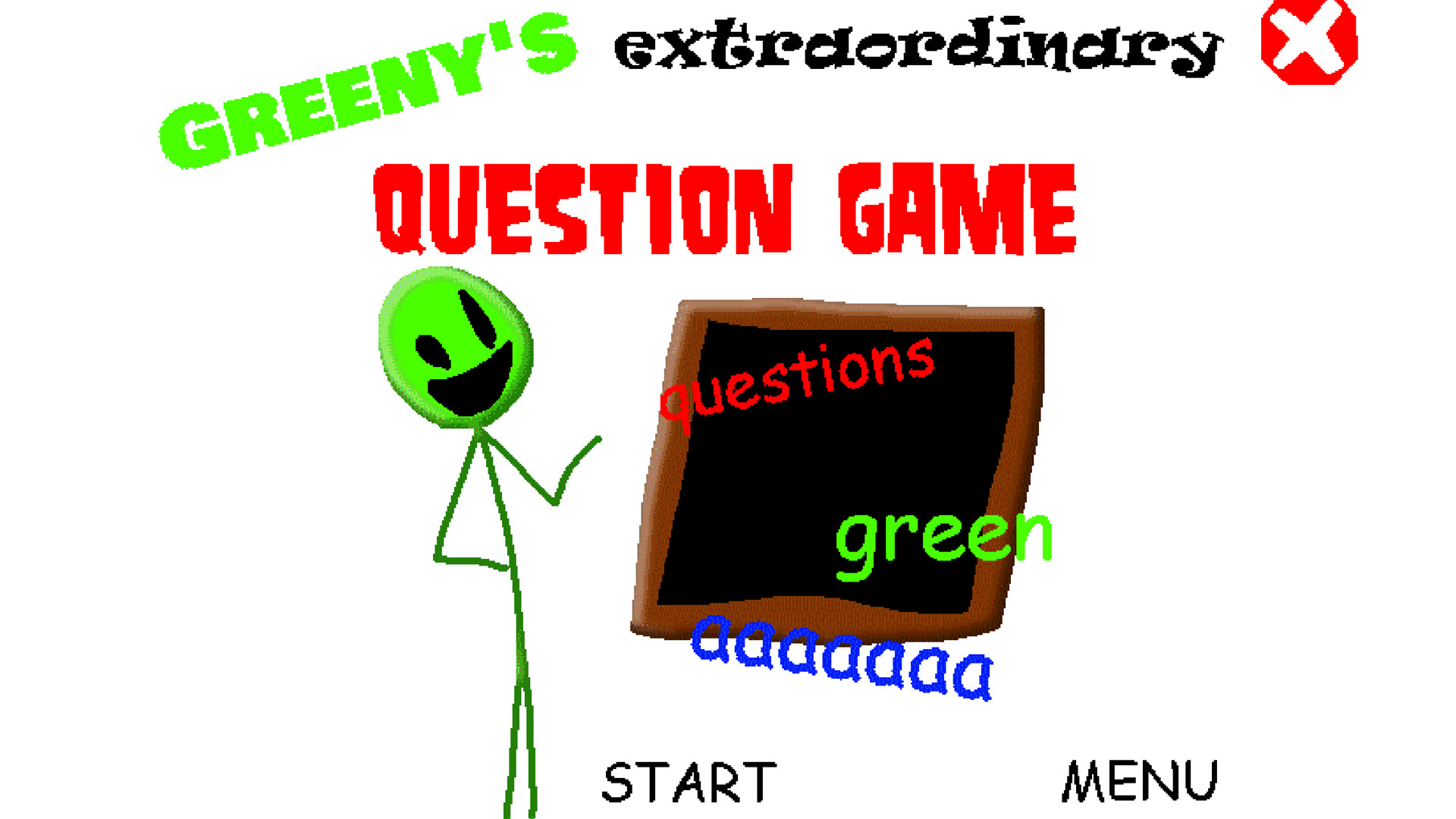 Greeny's Extraordinary Question Game [Baldi's Basics] [Mods]