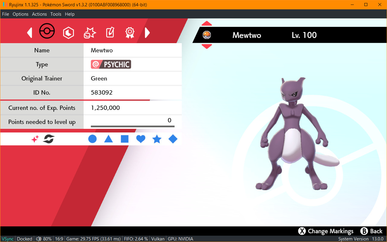 Inverse Mewtwo Shiny [Pokemon Sword & Shield] [Mods]