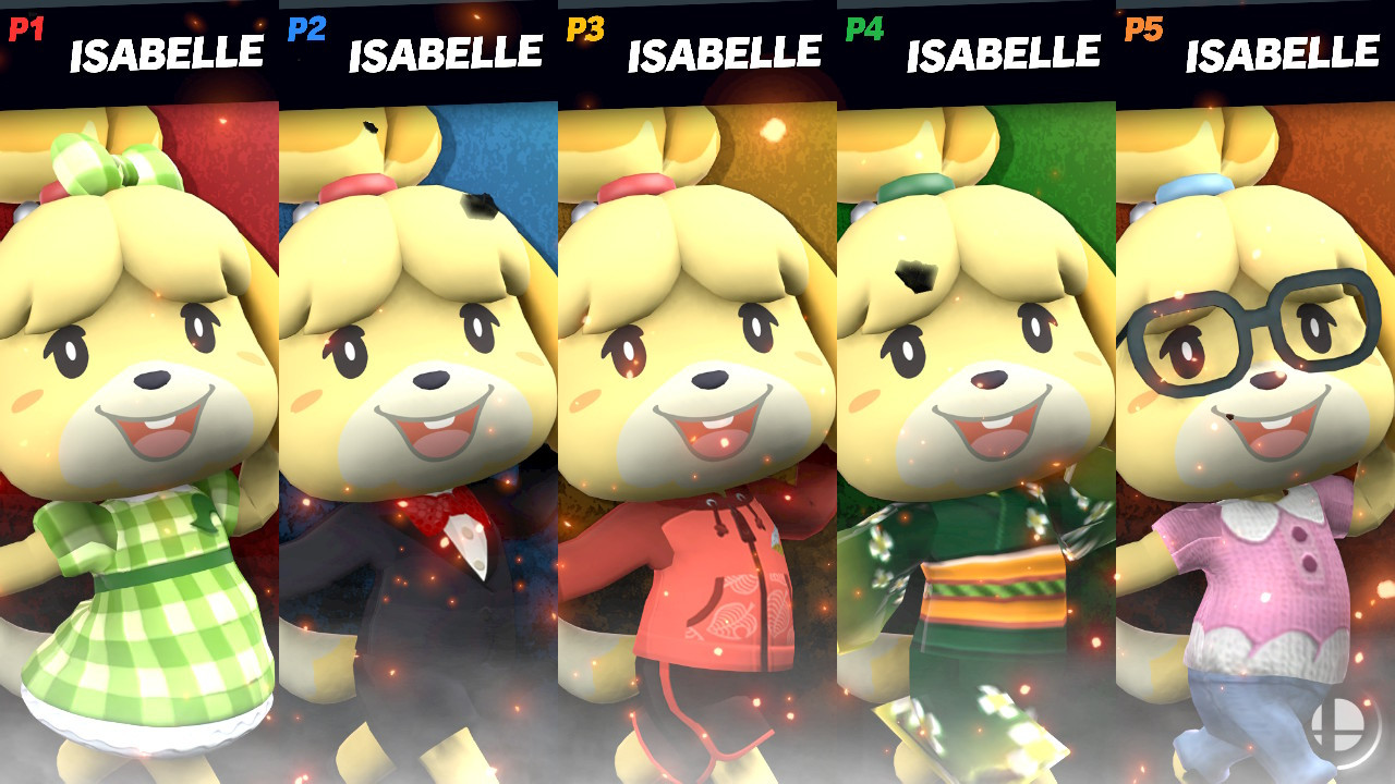 Isabelle Outfits Mod for Super Smash Bros. Ultimate | SSBU Mods