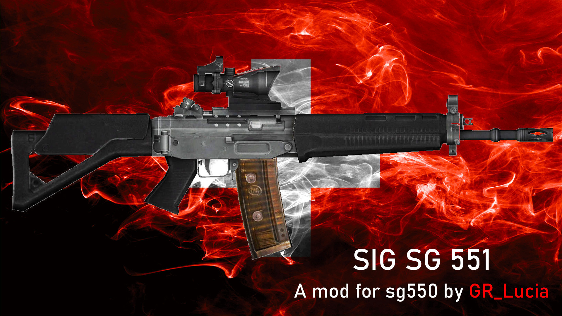 SIG SG551 DMR on MW2019 Animation Mod for Counter-Strike 1.6 | CS1.6 Mods