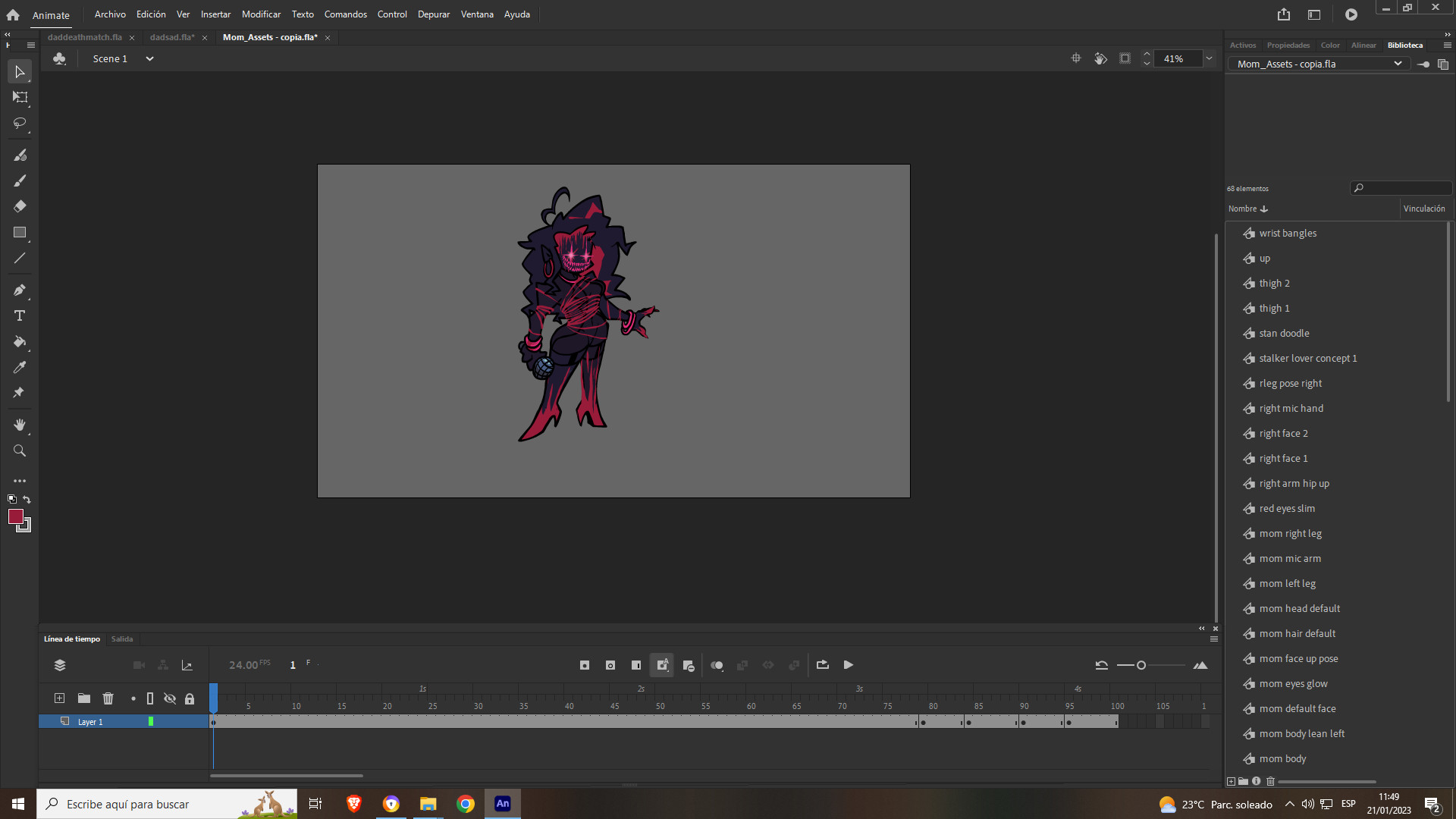 Mom corrupted recreated +Fla file!! [Friday Night Funkin'] [Mods]