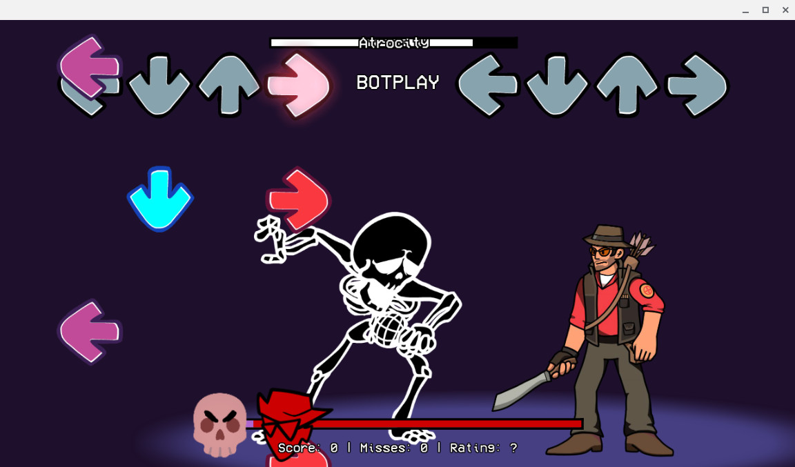 Atrocity but Sniper & Soldier sing against skele Mod for Friday Night ...